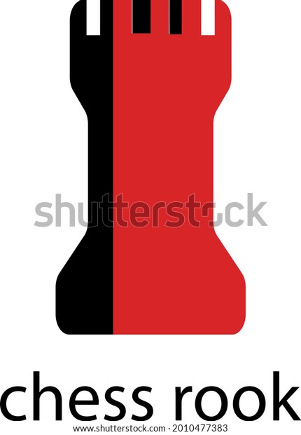 Chess Rook Logo On White Background Stock Vector (Royalty Free) 2010477383