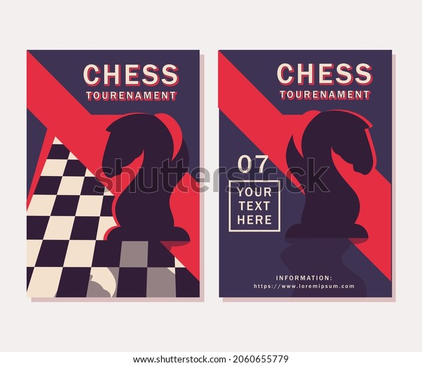 Chess Tournament Poster Design Template Chess Stock Vector (Royalty ...
