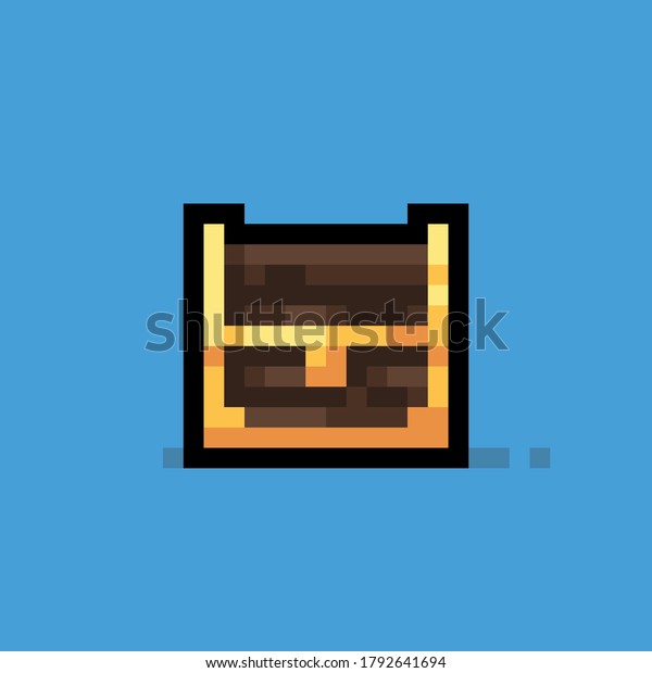 Stock vektor „Chest Pixel Art Sprite Mobile Pc“ (bez autorských ...