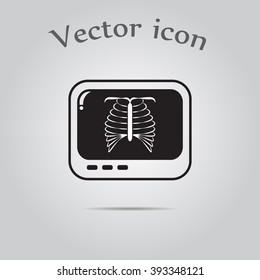 Chest Xray Icon Stock Vector (Royalty Free) 393348121