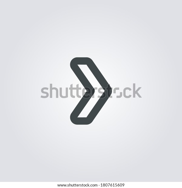 Chevron Arrow Icon Chevron Arrow Symbol Stock Vector (Royalty Free ...