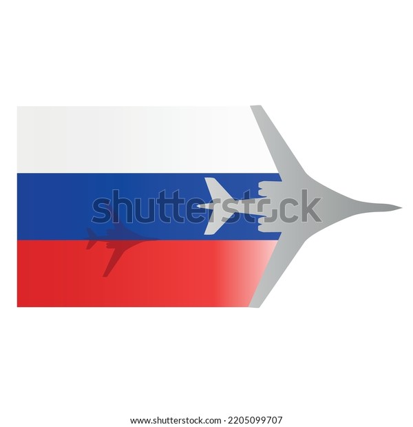 Chevron Form Airplane Combat Aircraft Flag Stock Vector (Royalty Free ...