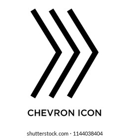 Chevron Icon Vector Isolated On White Stock Vector (Royalty Free ...