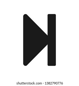 Chevron Skip Arrow Black Icon Stock Vector (Royalty Free) 1382790776 ...