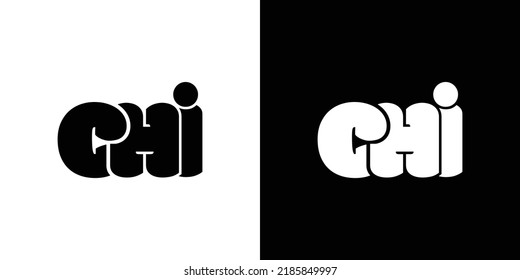 Chi Logo Branding Letter Vector Graphic Stock Vector (Royalty Free ...