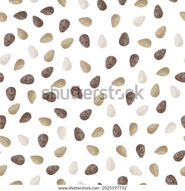 Chia Seeds Vector Cartoon Seamless Pattern Stock Vector (Royalty Free ...