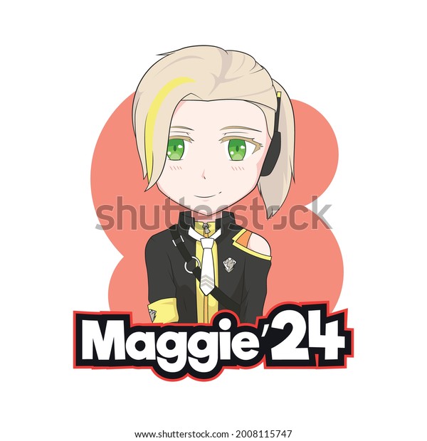 Chibi Cute Character Logo Game Stock Vector (Royalty Free) 2008115747 ...