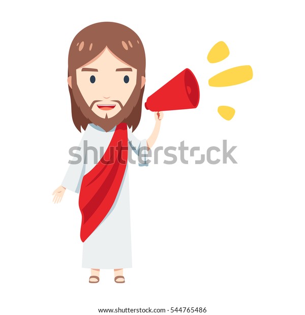 Vector de stock (libre de regalías) sobre Chibi Jesus Christ Holding ...