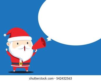 Chibi Santa Shout Out Using Megaphone Stock Vector (Royalty Free) 542432563