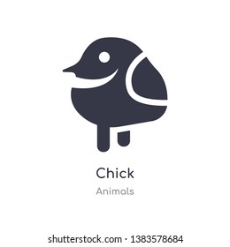 Chick Icon Isolated Chick Icon Vector Stock Vector (Royalty Free ...