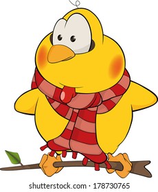 Little Bald Eagle Colored Cartoon Illustration Stock Vector (Royalty ...
