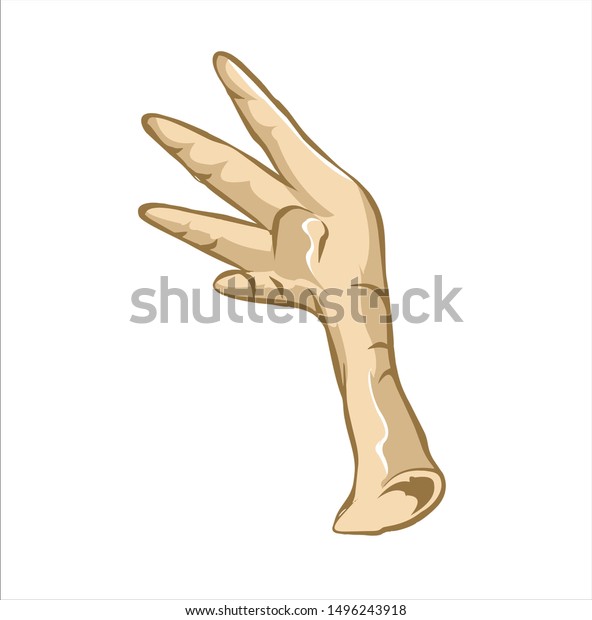 Chicken Feet Vector Icon Design White Stock Vector (Royalty Free ...