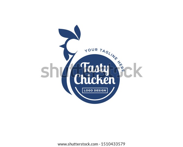 Chicken Logo Design Flat Style Logo Stock Vector (Royalty Free ...
