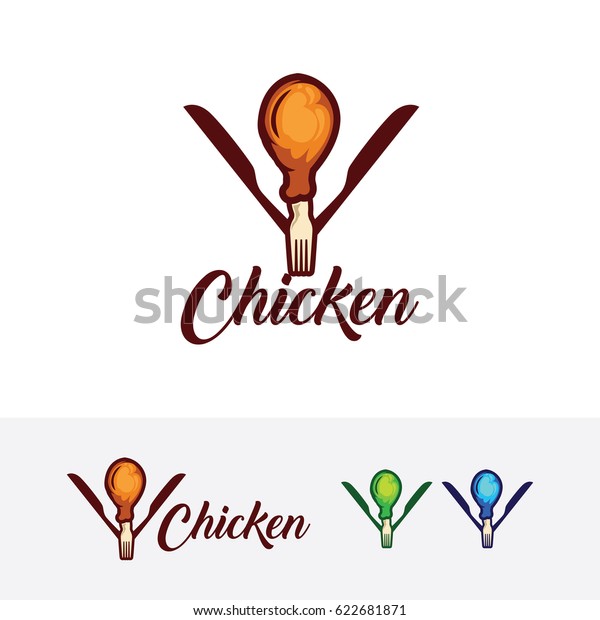 Chicken Logo Design Fried Chicken Restaurant Stock Vector (Royalty Free ...