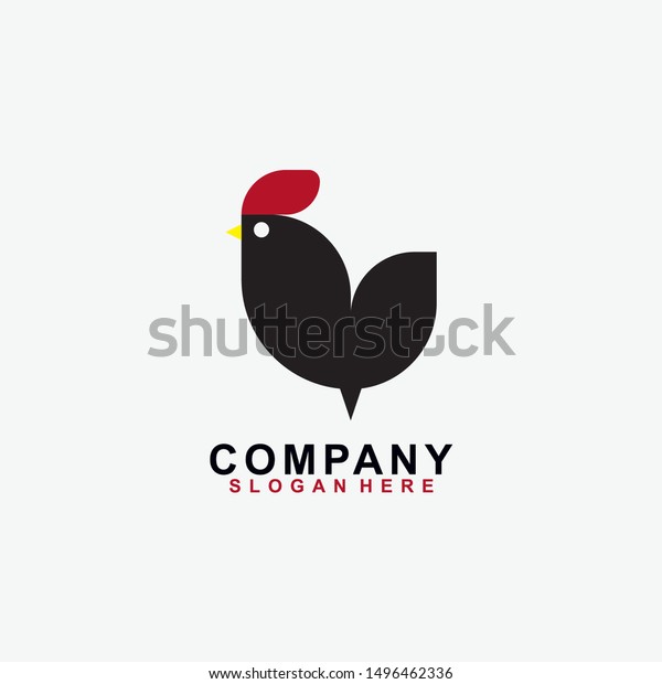Chicken Logo Design Template Modern Design Stock Vector (Royalty Free ...