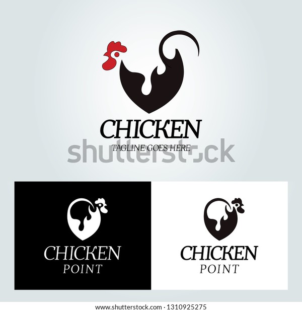 Chicken Logo Design Template Rooster Logo Stock Vector (Royalty Free ...