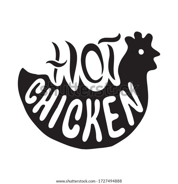 Chicken Logo Labels Illustration Stylized Silhouette Stock Vector ...