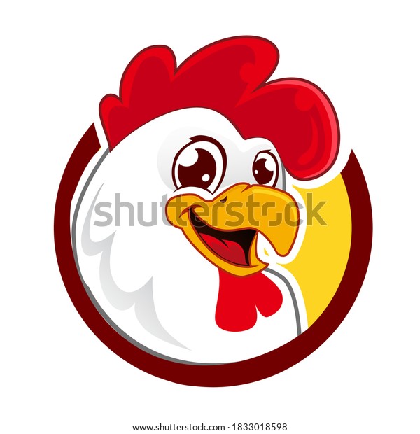 Chicken Logo Mascot Cartoon Vector Stock Vector (Royalty Free ...