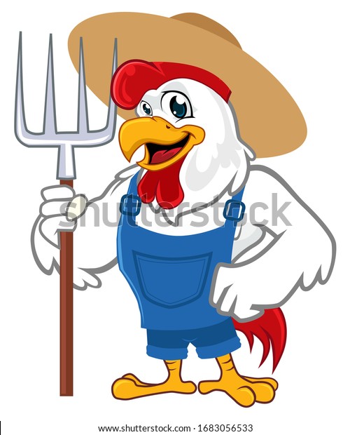 Chicken Mascot Cartoon Vector Stock Vector (Royalty Free) 1683056533
