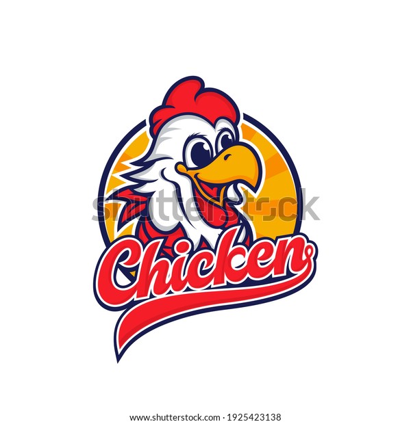 Chicken Mascot Logo Vector Template Stock Vector (Royalty Free ...