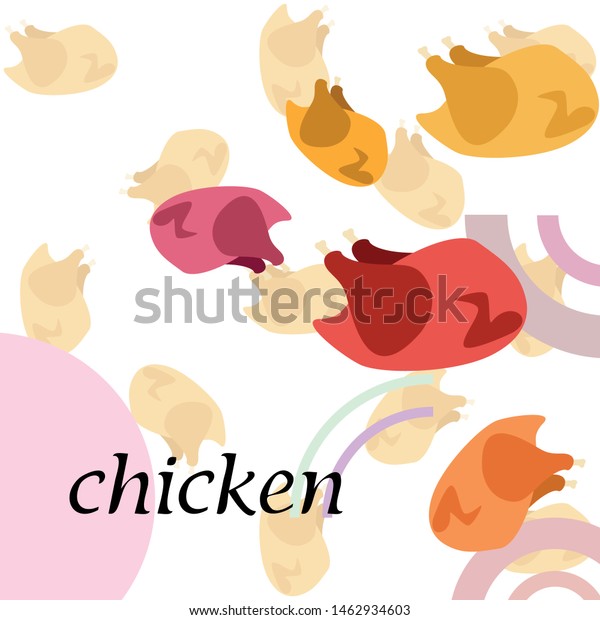 Chicken Meat Cartoon Vector Illustration Food Stock Vector (Royalty ...