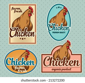 Chicken Meat Labels Stock Vector (Royalty Free) 213272200 | Shutterstock