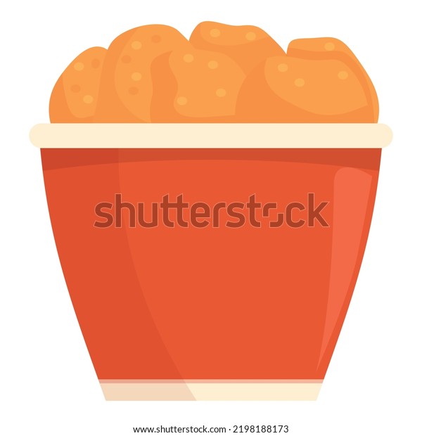 Chicken Nuggets Box Icon Cartoon Vector Stock Vector (Royalty Free ...