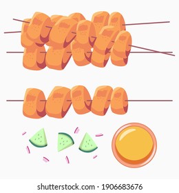 277 Sate cartoon Images, Stock Photos & Vectors | Shutterstock