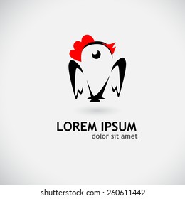 Chicken Stylized Logo Vector Stock Vector (Royalty Free) 260611442