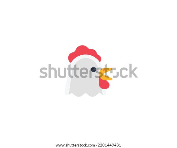 Chicken Vector Isolated Emoji Icon Chicken Stock Vector (Royalty Free ...