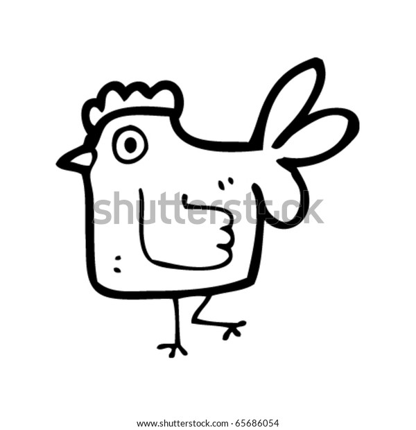 Chicken Walking Cartoon Stock Vector (Royalty Free) 65686054 | Shutterstock
