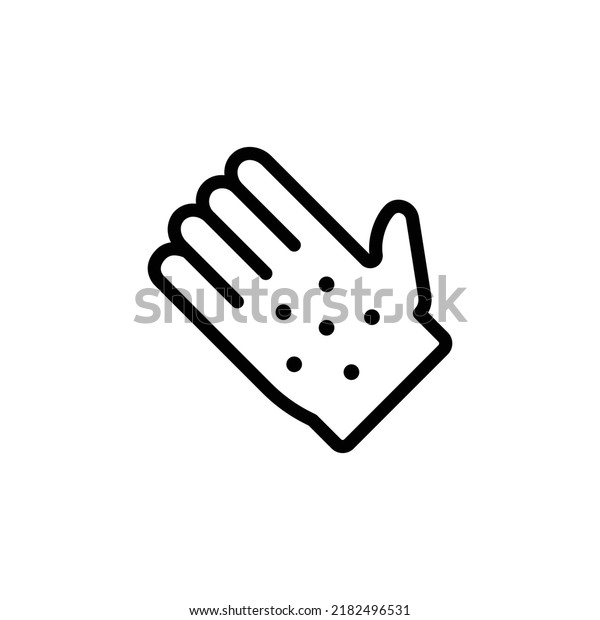 Chickenpox Icon Line Art Style Design Stock Vector (Royalty Free ...