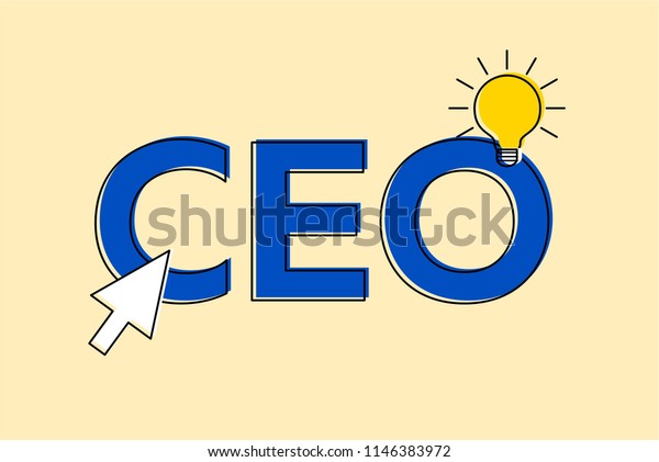 Chief Executive Officer Ceo Web Banner Stock Vector (Royalty Free ...