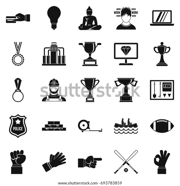 Chief Icons Set Simple Set 25 Stock Vector (Royalty Free) 693783859 ...