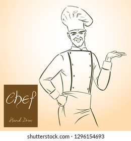 Chiefcook Vintage Handdrawn Vector Illustrations Stock Vector (Royalty ...