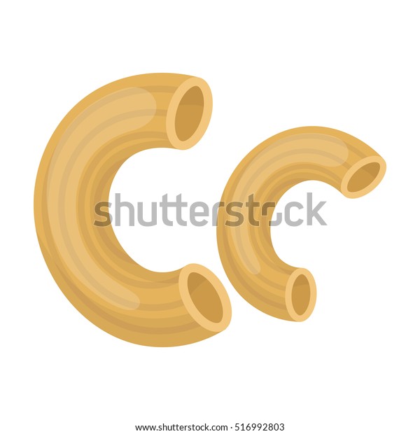 Chifferi Pasta Icon Cartoon Style Isolated Stock Vector (Royalty Free ...
