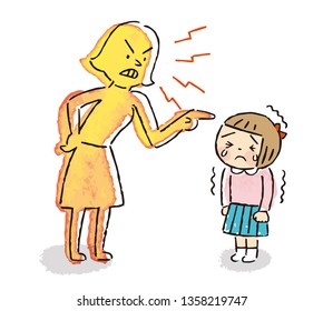 Child Abuse Cursed Stock Vector (Royalty Free) 1358219747 | Shutterstock