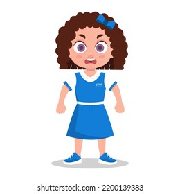 Child Angry Evil Child Vector Illustration Stock Vector (Royalty Free ...