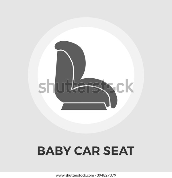 Child Car Seat Icon Vector Flat Stock Vector (Royalty Free) 394827079 ...