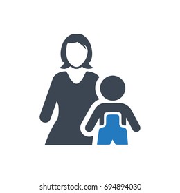 Child Care Icon Stock Vector (Royalty Free) 694894030 | Shutterstock