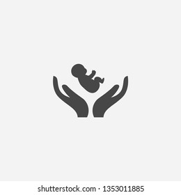 New Born Baby Care Icon Stock Vector (Royalty Free) 1353769595 ...