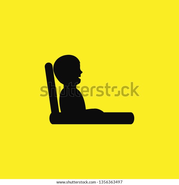 Child Chair Icon Vector Stock Vector (Royalty Free) 1356363497 ...