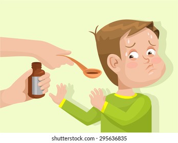 683 Child refusing medicine 이미지, 스톡 사진 및 벡터 | Shutterstock