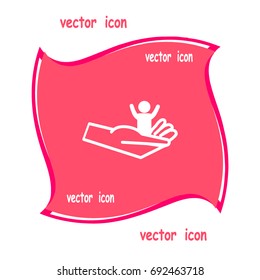 Child Hand Icon Stock Vector (Royalty Free) 692463718 | Shutterstock