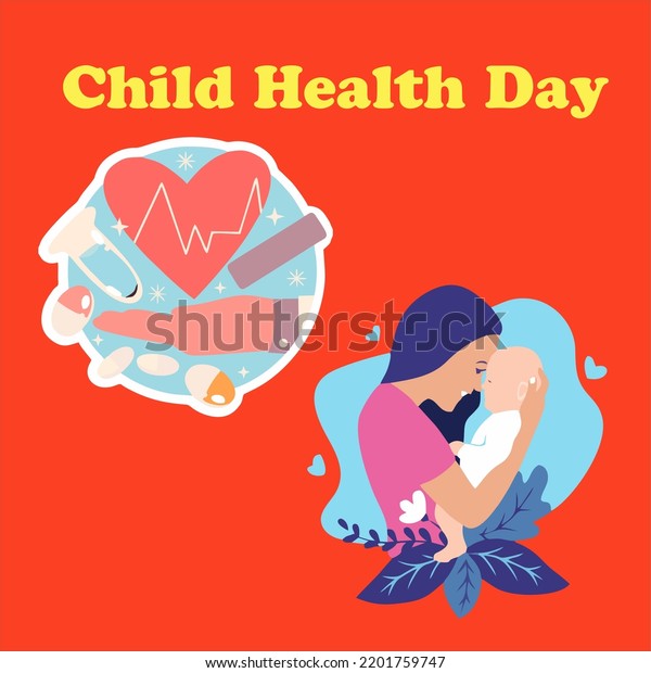 Child Health Day Vector Illustration Stock Vector (Royalty Free ...