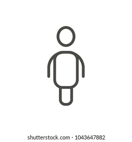 Child Icon Vector Line Kid Symbol Stock Vector (Royalty Free ...