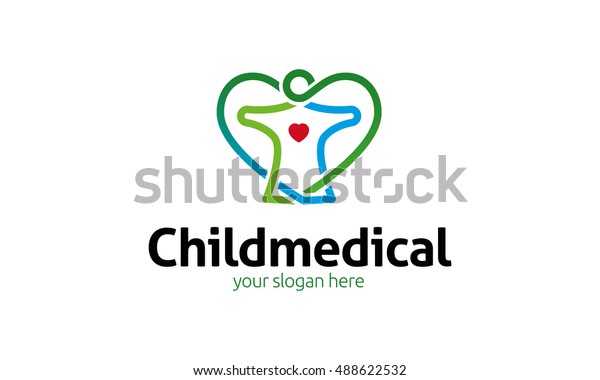 Child Medical Logo Stock Vector (Royalty Free) 488622532