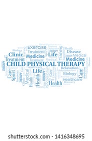 Child Physical Therapy Word Cloud Wordcloud Stock Vector (Royalty Free ...