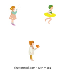 Child Playing Vector Icons Stock Vector (Royalty Free) 439474681 ...
