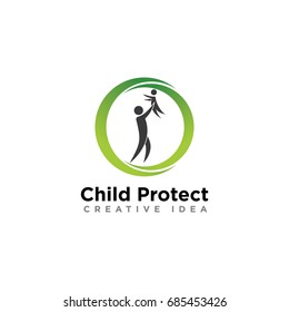Child Protect Logo Stock Vector (Royalty Free) 685453426 | Shutterstock